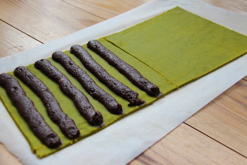 Coussins au thé matcha et chocolat – sharing cuisine